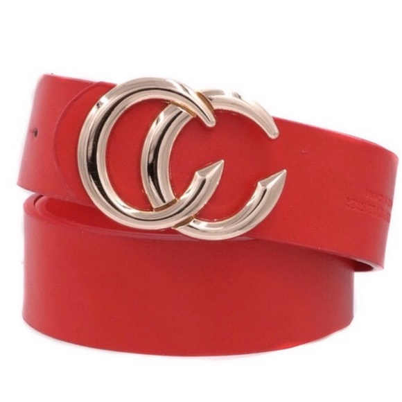 Accessories | Vegan Leather Double C Belt | Poshmark